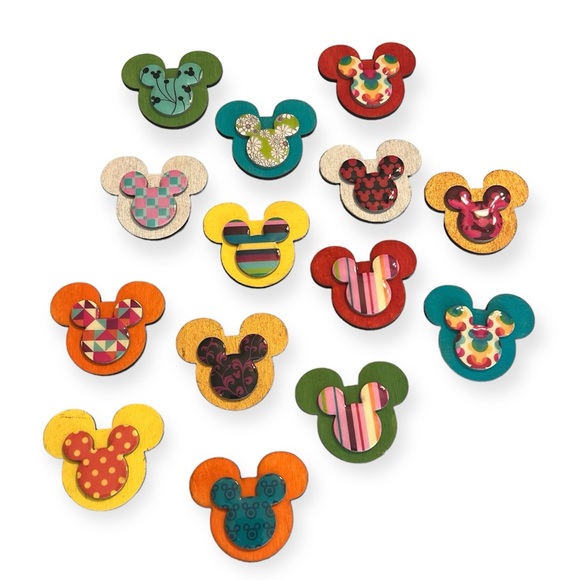 Other | Set Of 14 Mickey Mouse Magnets | Poshmark